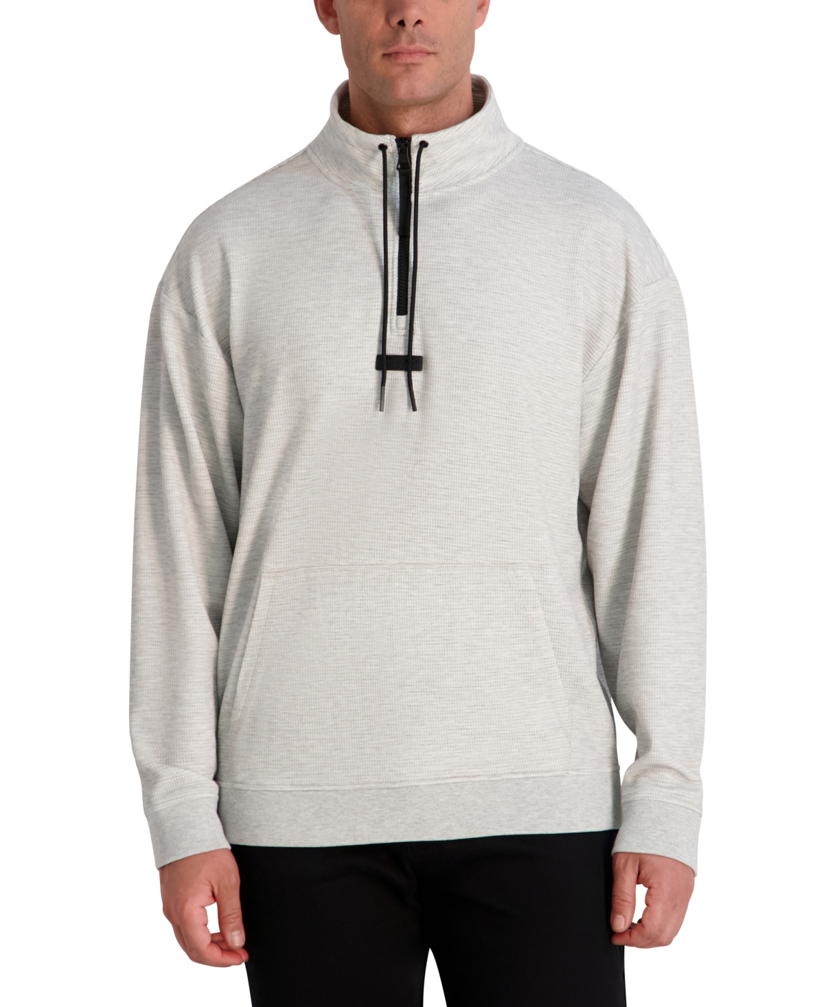 Click here for Karl Lagerfeld Paris Mens Mock-Neck Waffle Texture... prices