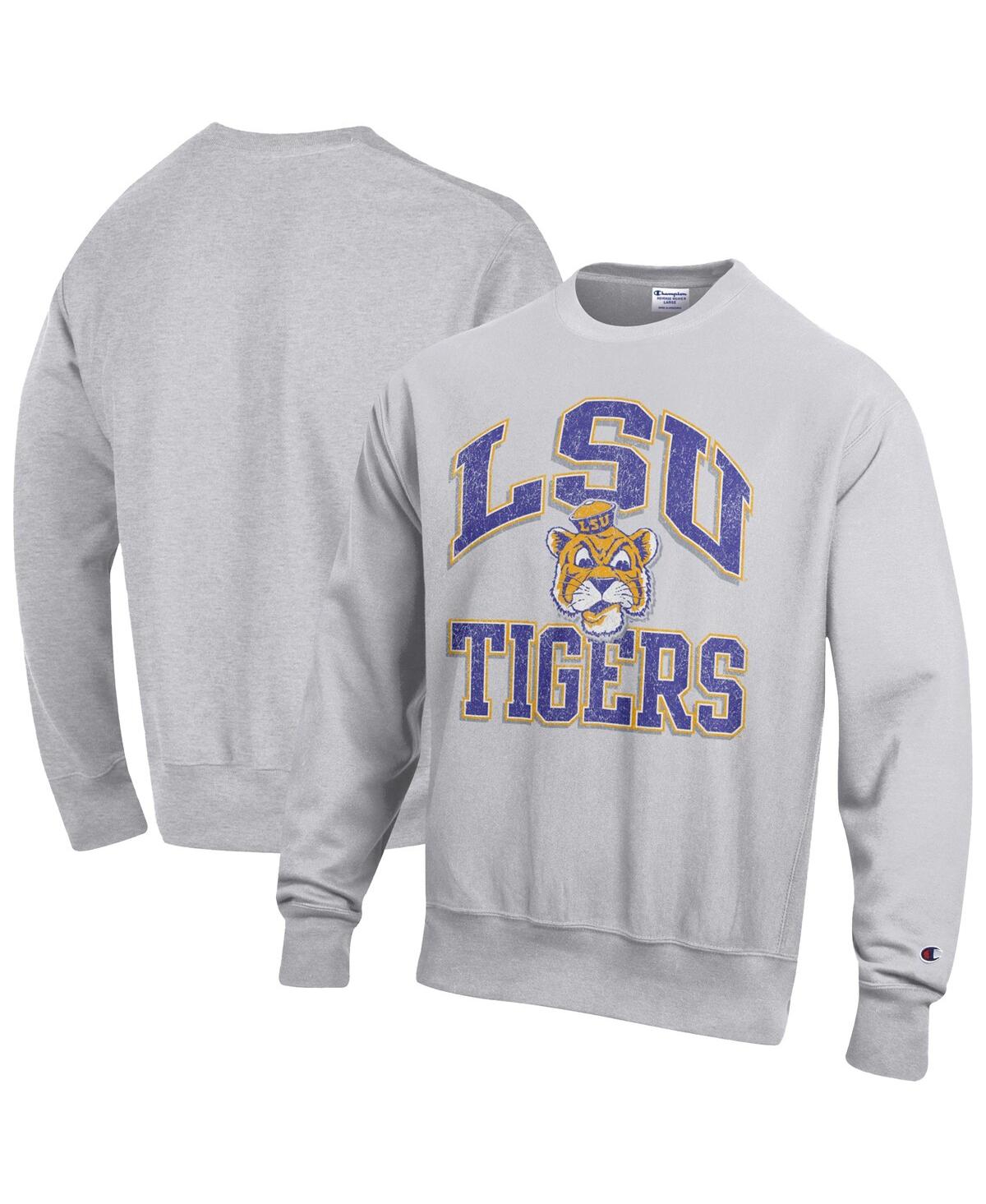 Click here for Champion Mens Gray Lsu Tigers Distressed Arch Over... prices