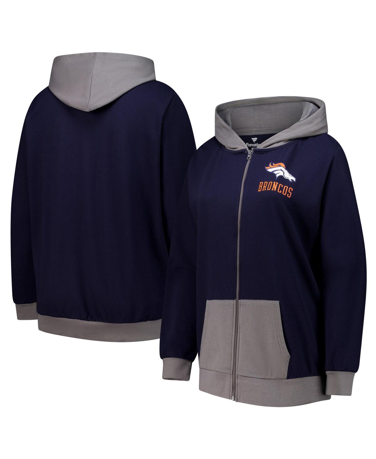 Click here for Fanatics Womens Navy Denver Broncos Hit It Full-Zi... prices