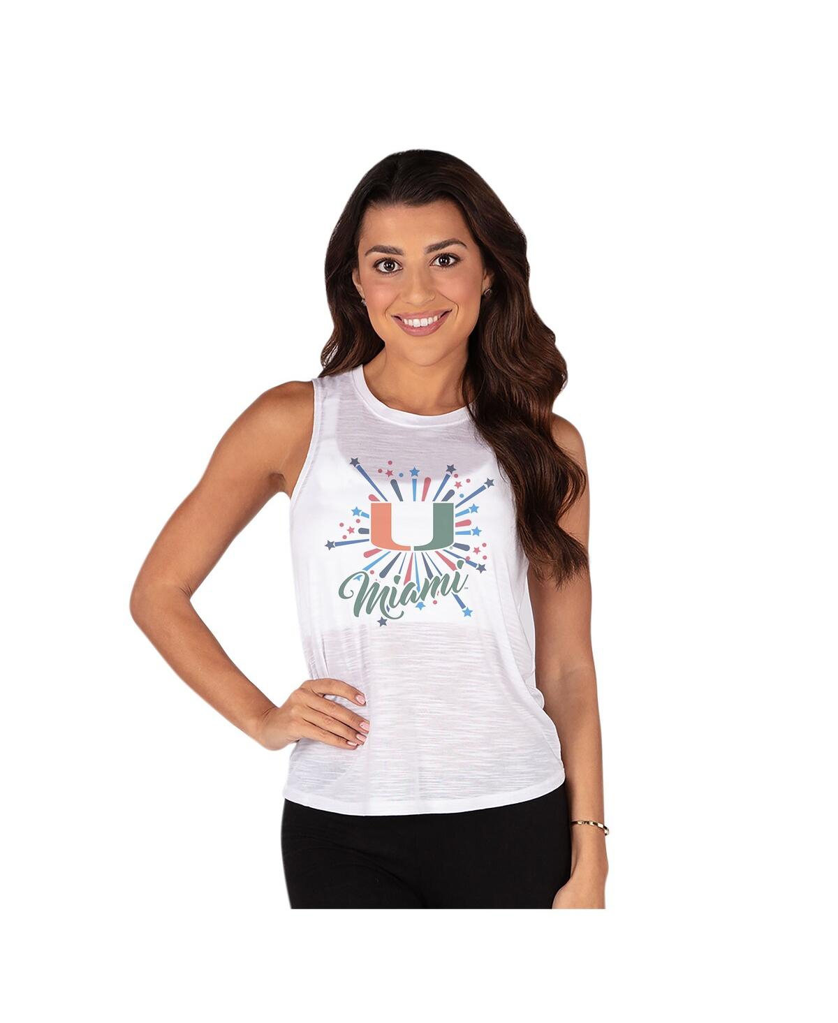 Click here for Concepts Sport Womens White Miami Hurricanes Infus... prices