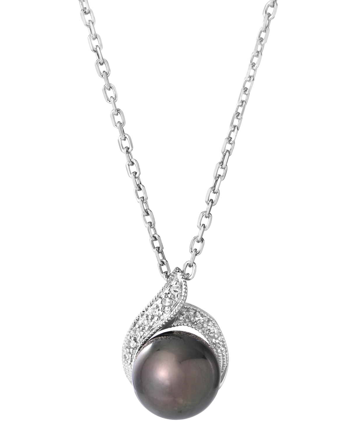 Click here for Macys Tahitian Pearl (8mm) and Diamond (1/10 ct. t... prices