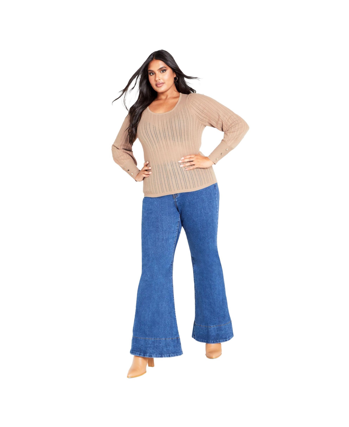 Click here for Avenue Womens Mia Sweater - Carmel prices