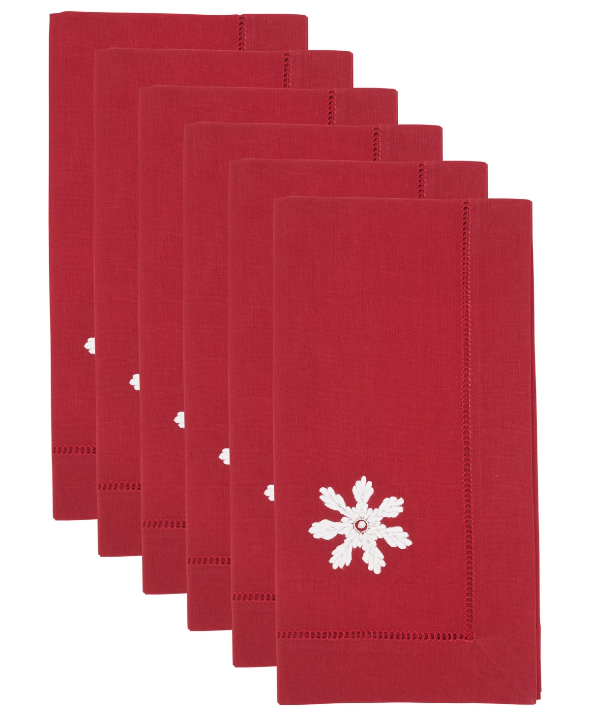 Click here for Saro Lifestyle EmbrD Snowflake Hemstitch Napkin  S... prices