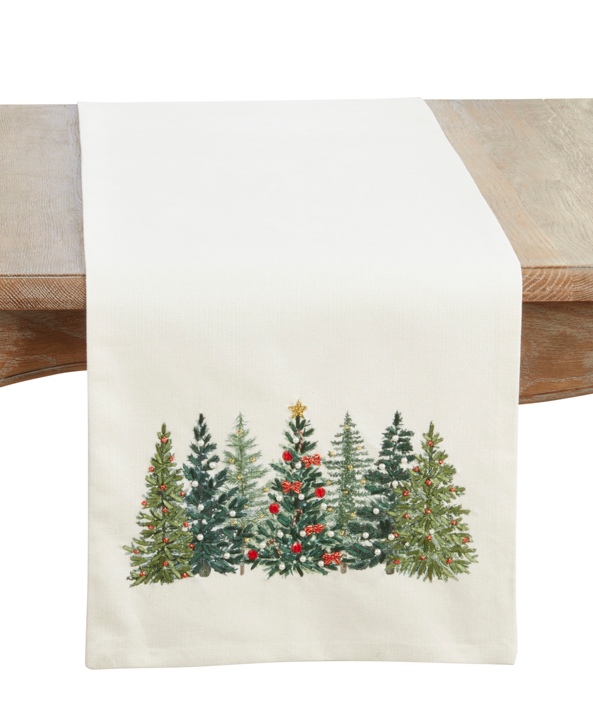 Click here for Saro Lifestyle Christmas Trees Table Runner  16 x... prices