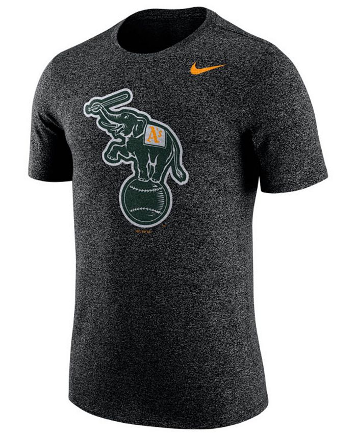 Nike Men's Oakland Athletics Marled T-Shirt - Macy's