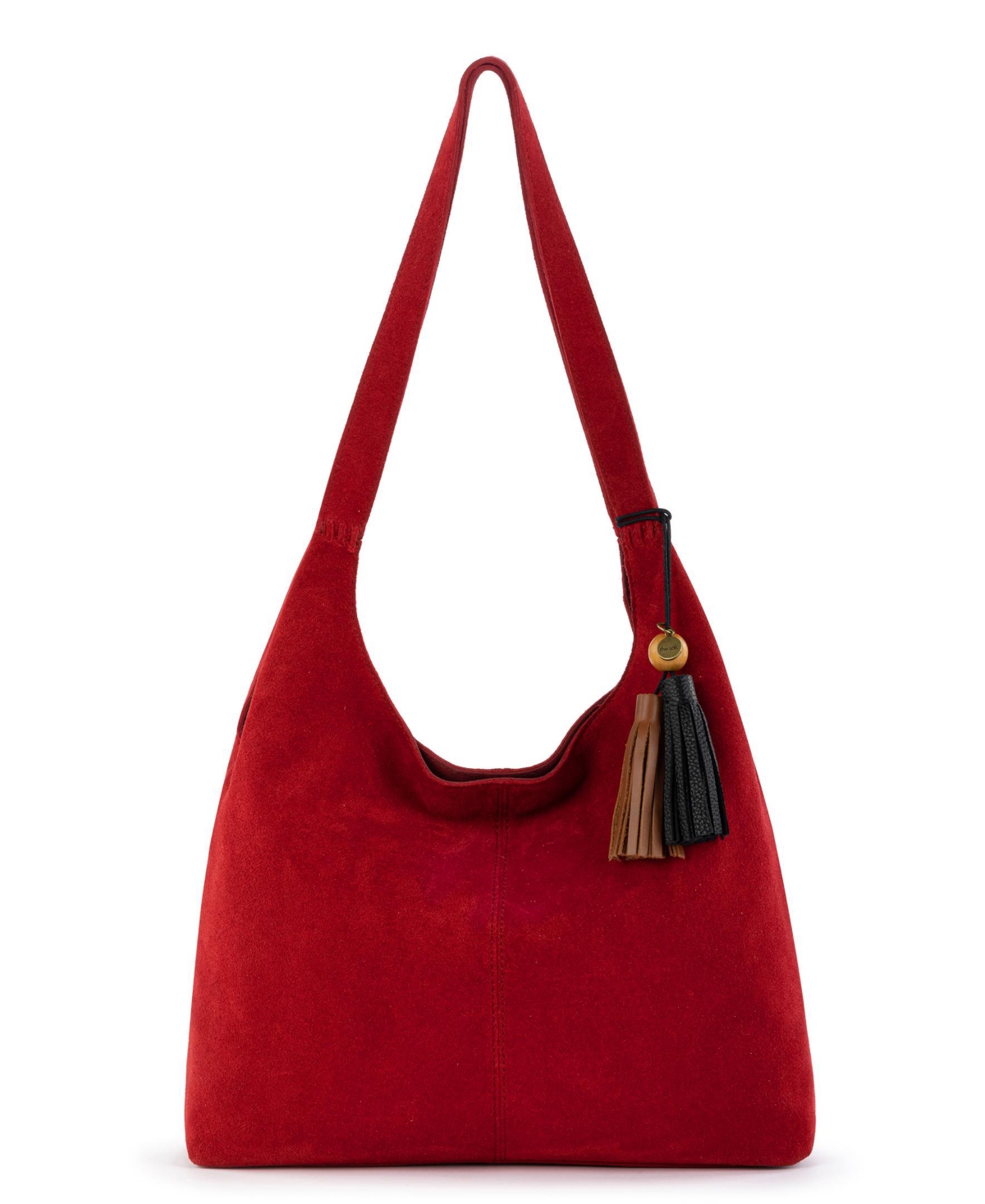 Click here for The Sak Huntley Leather Hobo Bag - Scarlett Suede prices
