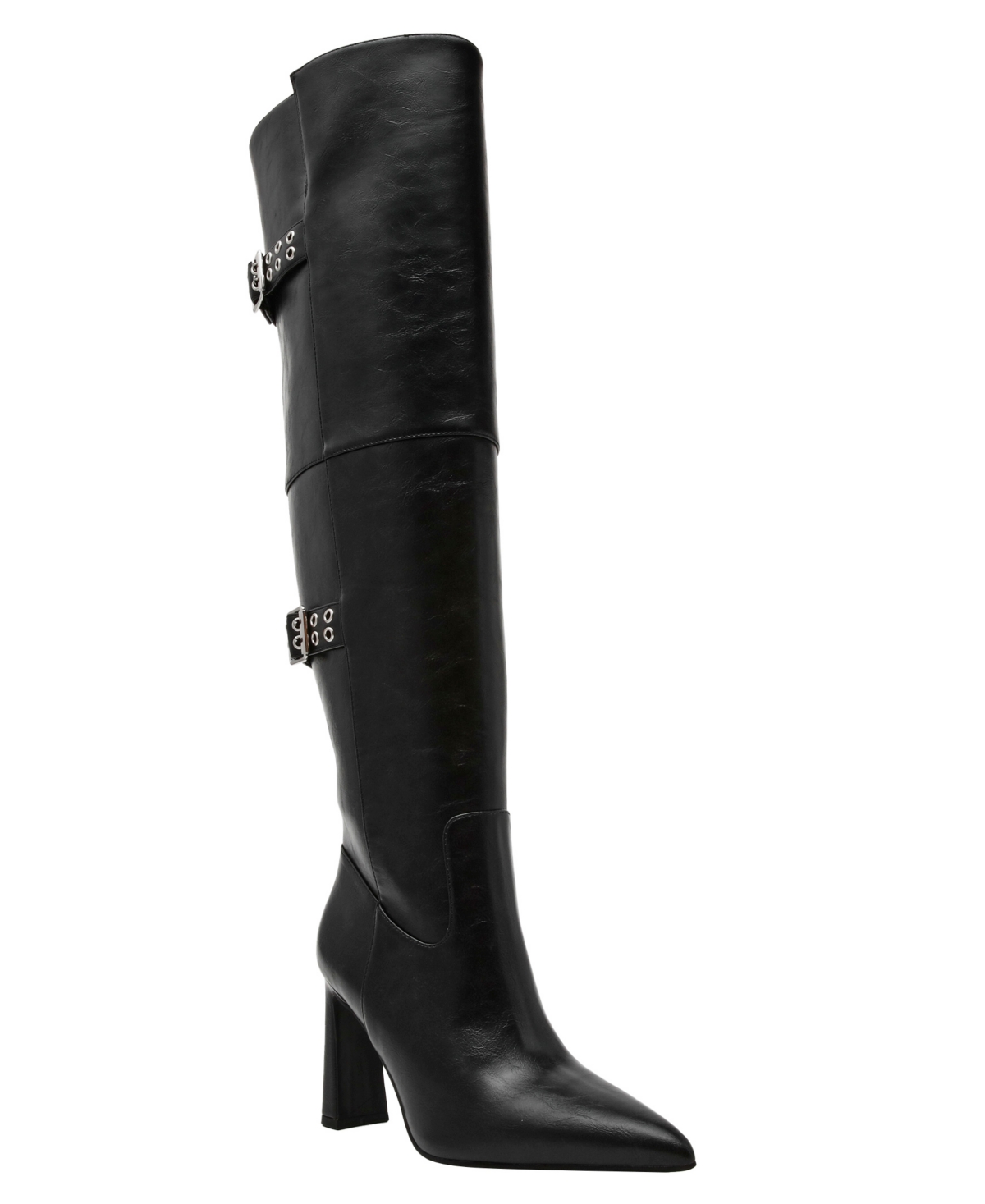 Click here for Wild Pair Womens Vivii Over-The-Knee Buckle Boots... prices