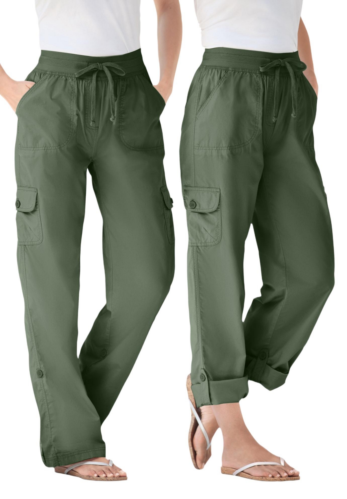 Click here for Woman Within Womens Within Convertible Length Carg... prices