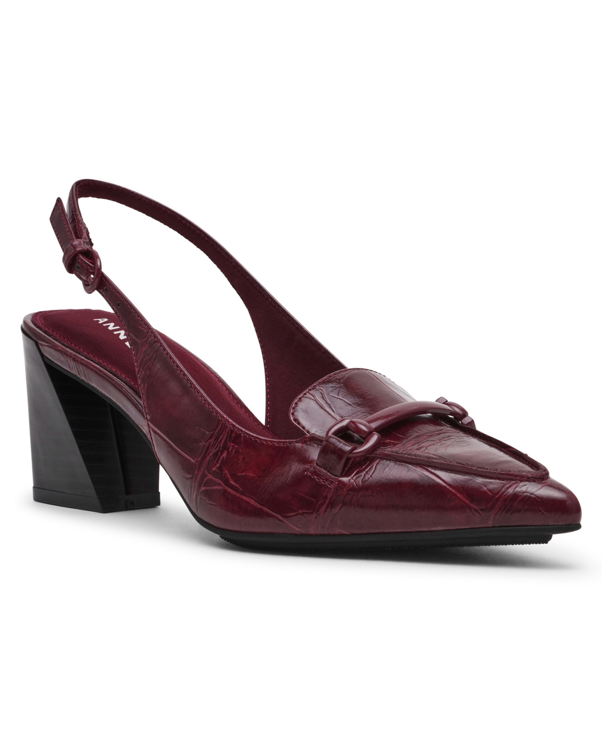 Click here for Anne Klein Womens Royce - Wine Croco prices