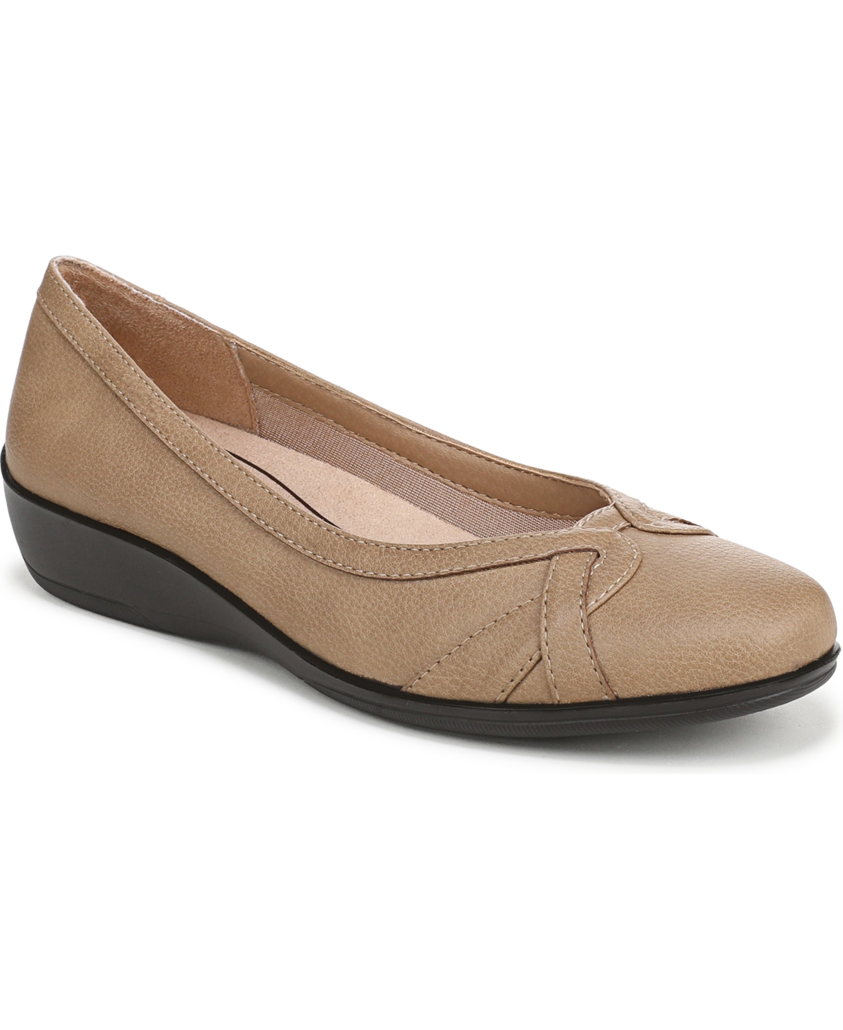 Click here for LifeStride Womens Infinite Loafer/Moc Flats - Taup... prices