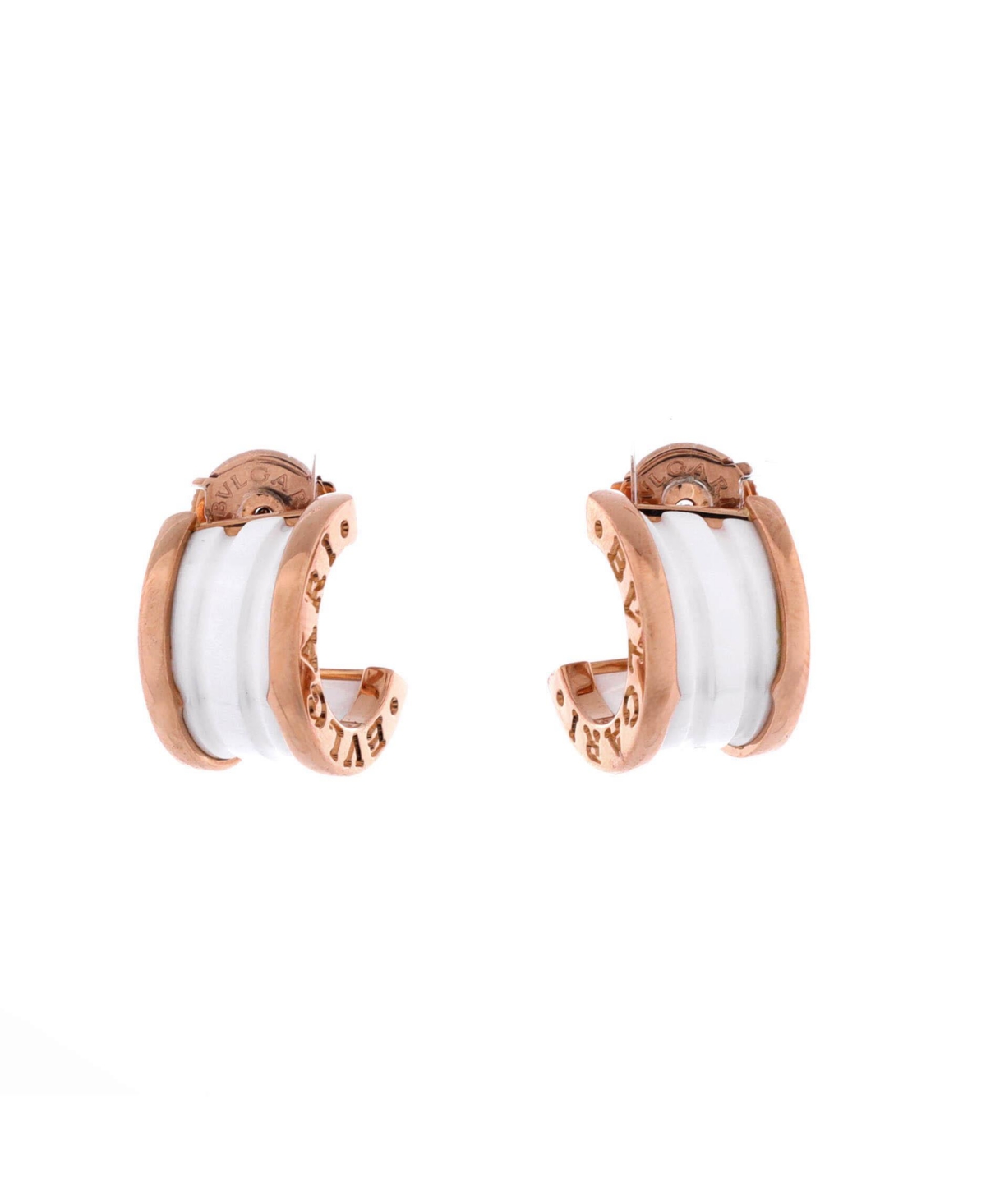 Click here for Pre-Owned Bvlgari B.Zero1 Hoop Earrings - 18k rose... prices