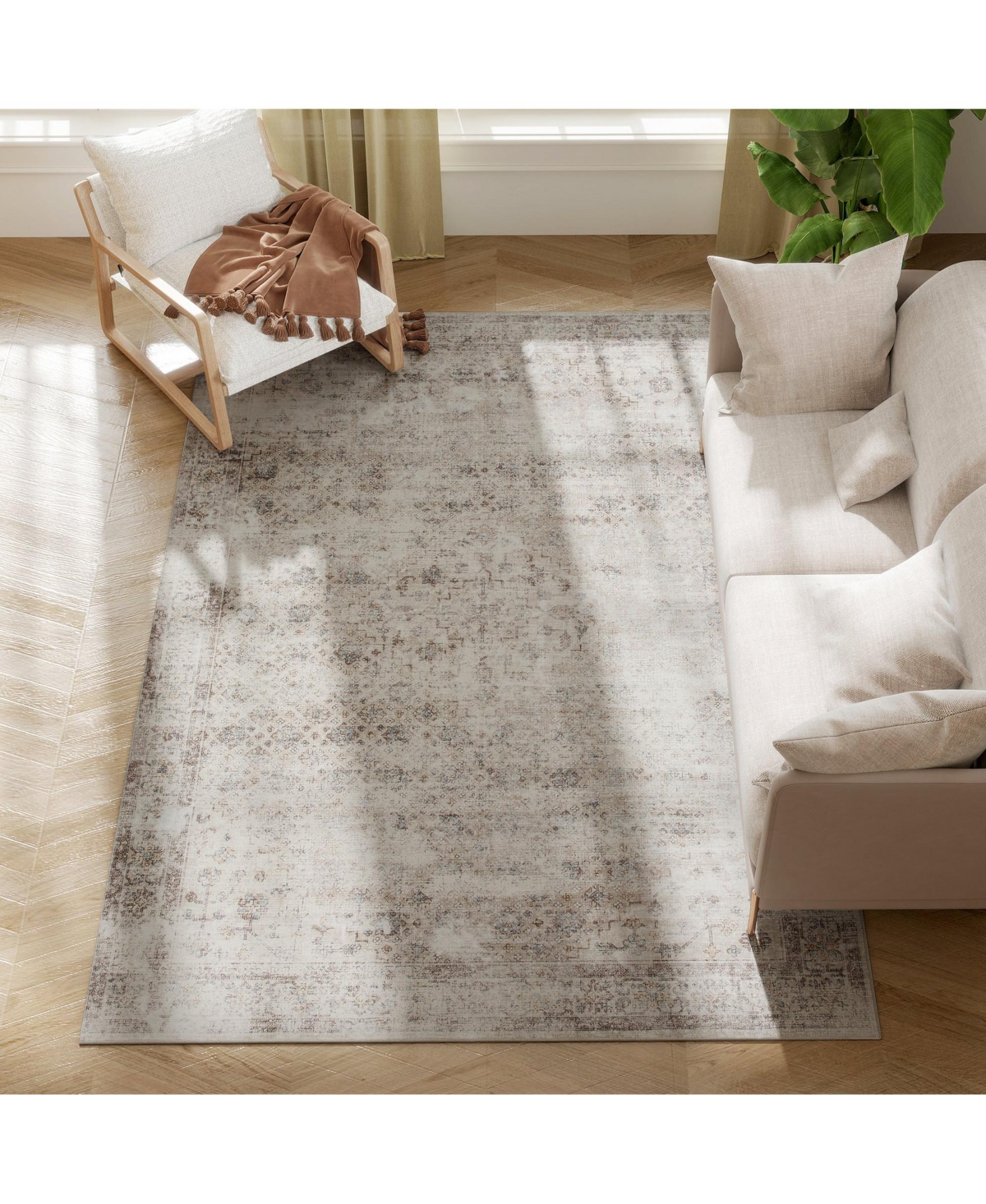 Click here for Homcom Area Rug 5x7  Washable Traditional Floor Ca... prices