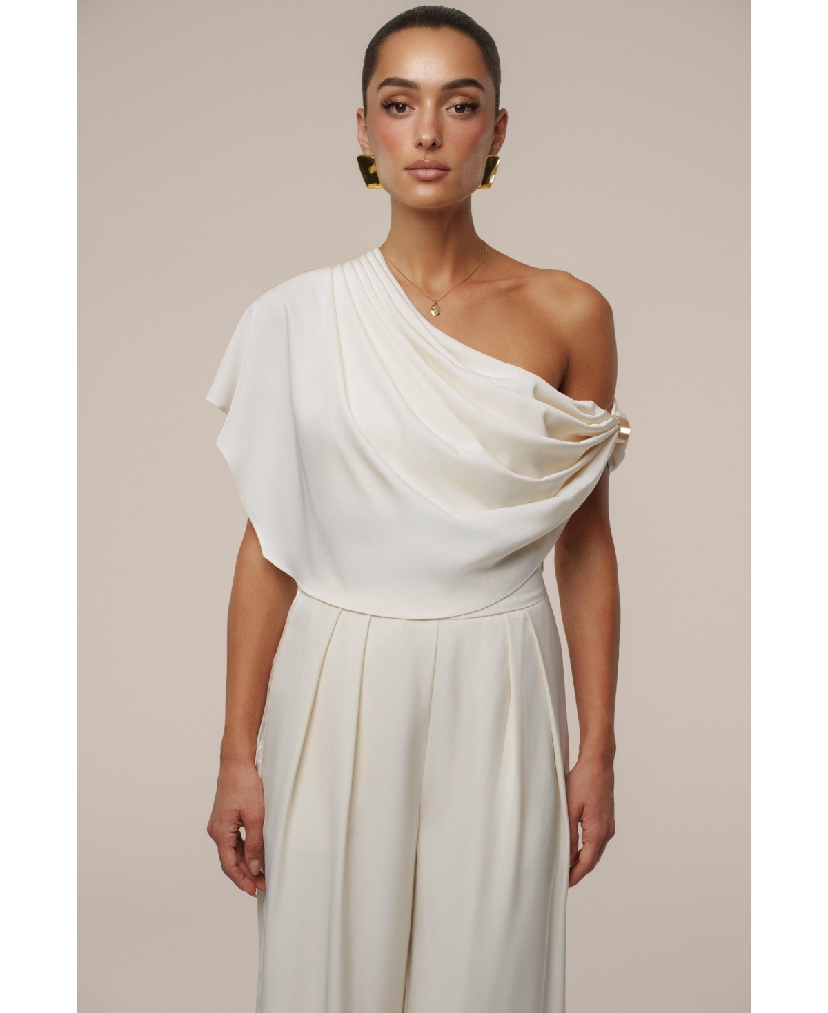 Click here for Jluxlabel Womens Gleam and Glow Satin Top - Cream prices