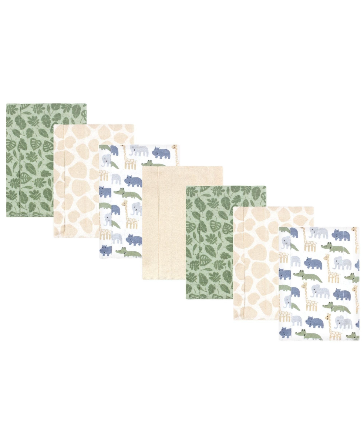 Click here for Hudson Baby Cotton Flannel Burp Cloths 7-Pack  Wil... prices