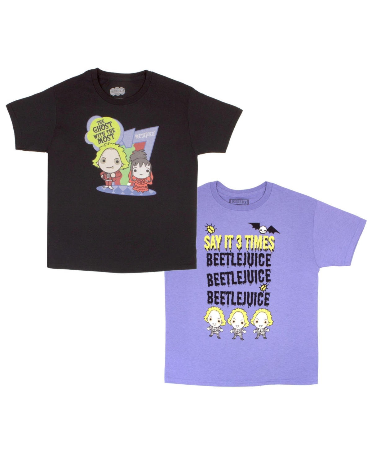 Click here for Beetlejuice Girls 2-Piece Graphic T-Shirt Set - Pu... prices