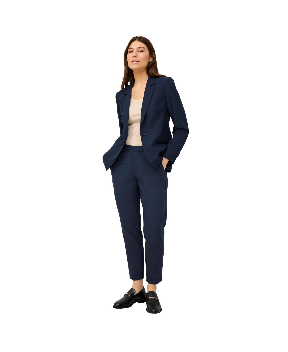 Click here for ellos Womens Everyday Slim Pants - Navy prices