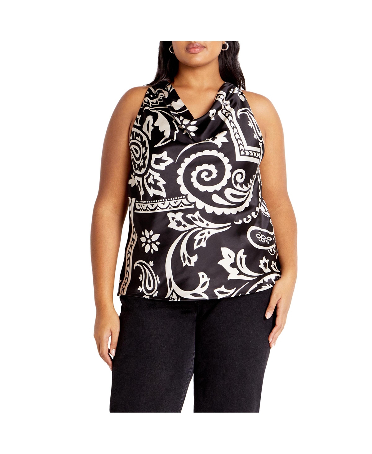 Click here for City Chic Womens Perri Print Top - Paisley prices