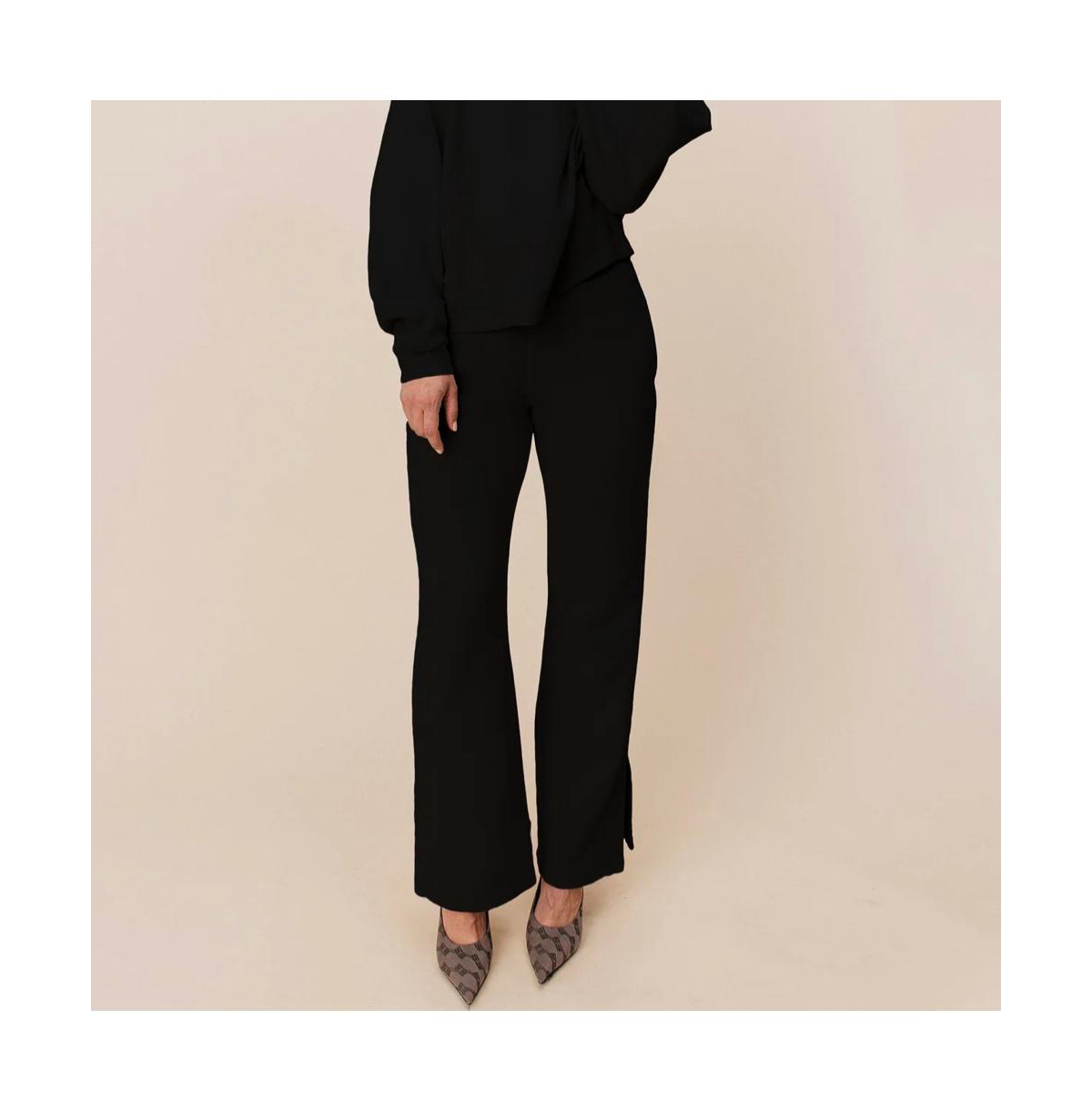 Click here for Ocio Womens Organic Cotton Teddy Flare Pant - Blac... prices