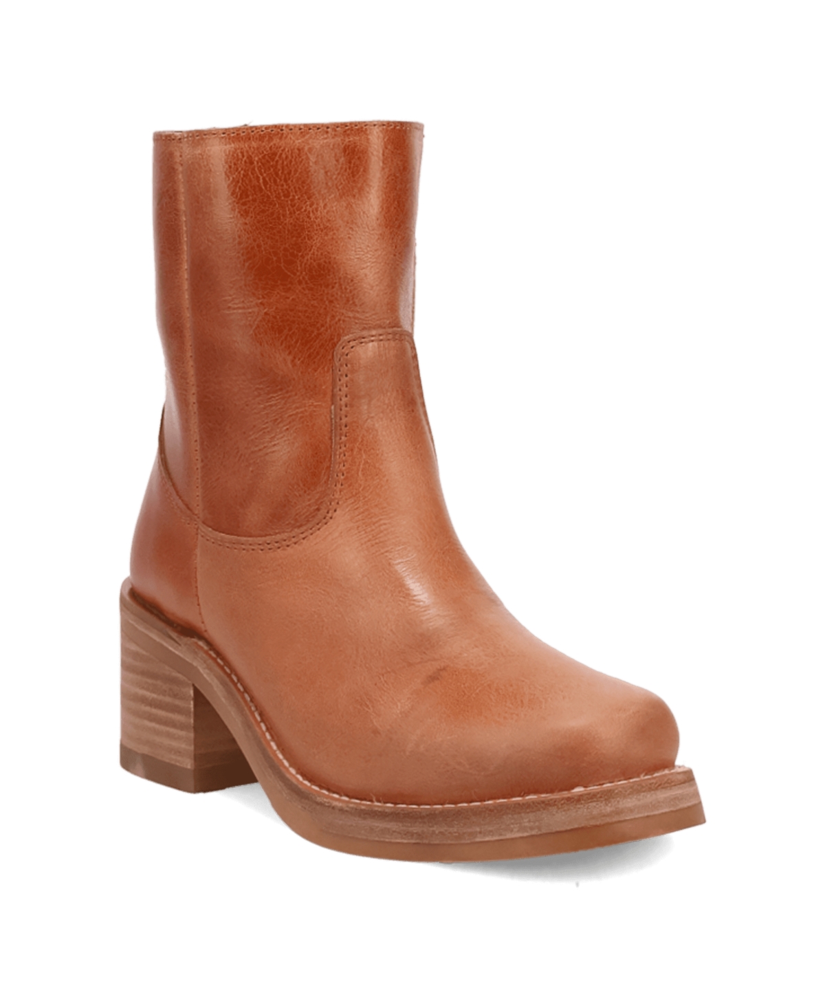 Dingo Womens Roxy Leather Bootie - Tan