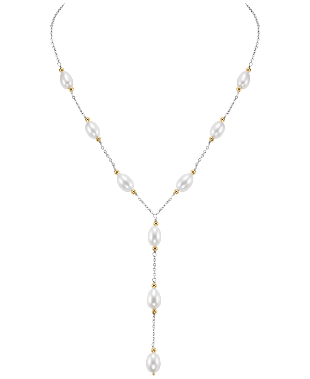 Click here for Macys Freshwater Pearl Necklace (8-9mm) in 14K Yel... prices