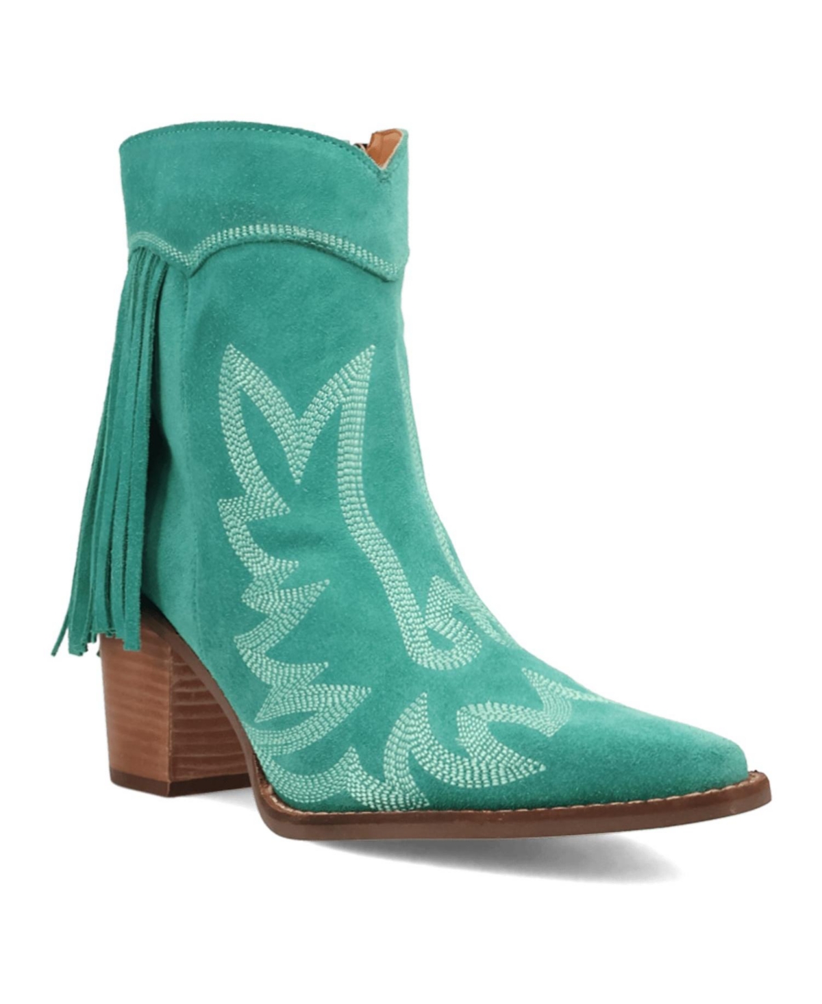 Click here for Dingo Womens Wild Sage Leather Bootie - Green prices