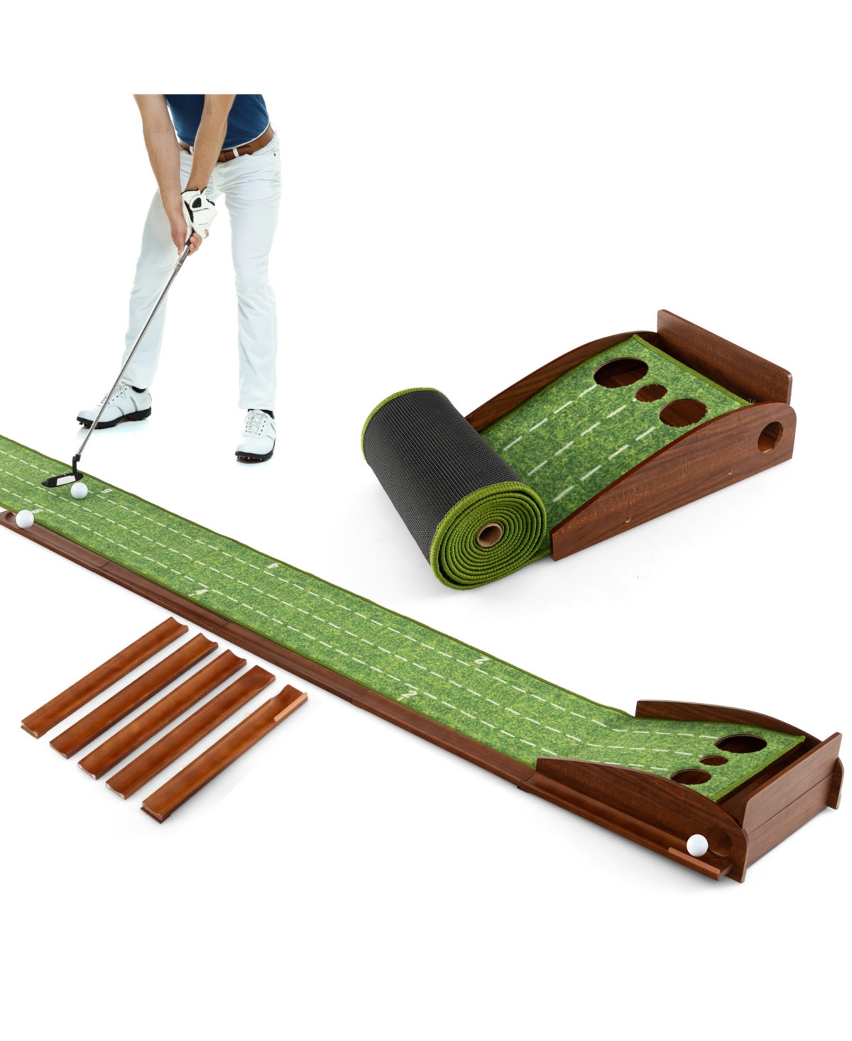 Click here for Skonyon Golf Putting Mat Practice Training Aid wit... prices