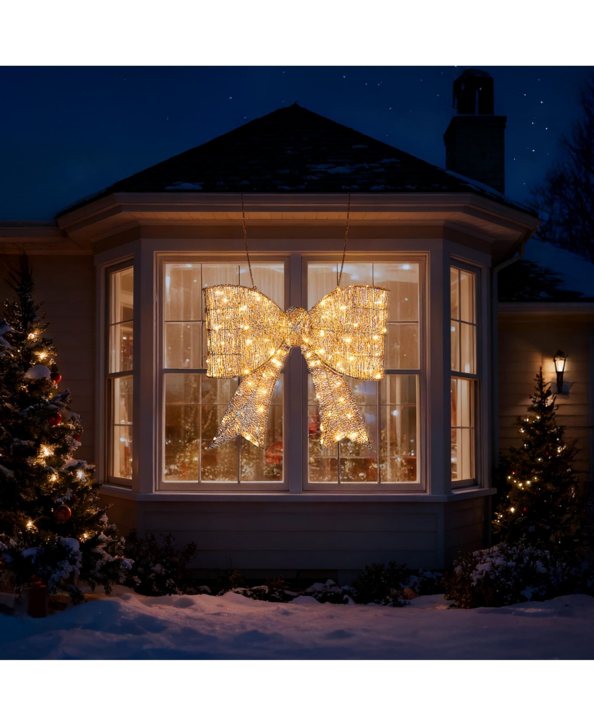 Click here for Yescom Giant Pre-lit Christmas Bow Decoration with... prices