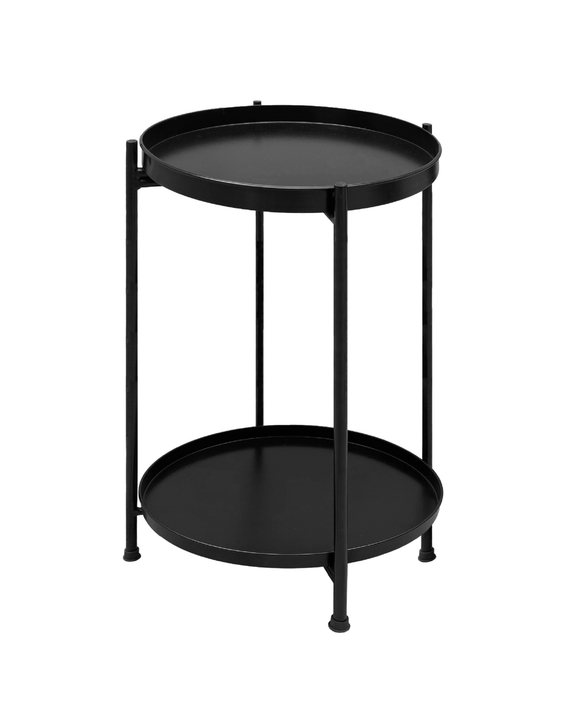 Click here for Benzara Vica 15 Iron Modern Side End Table - Black prices