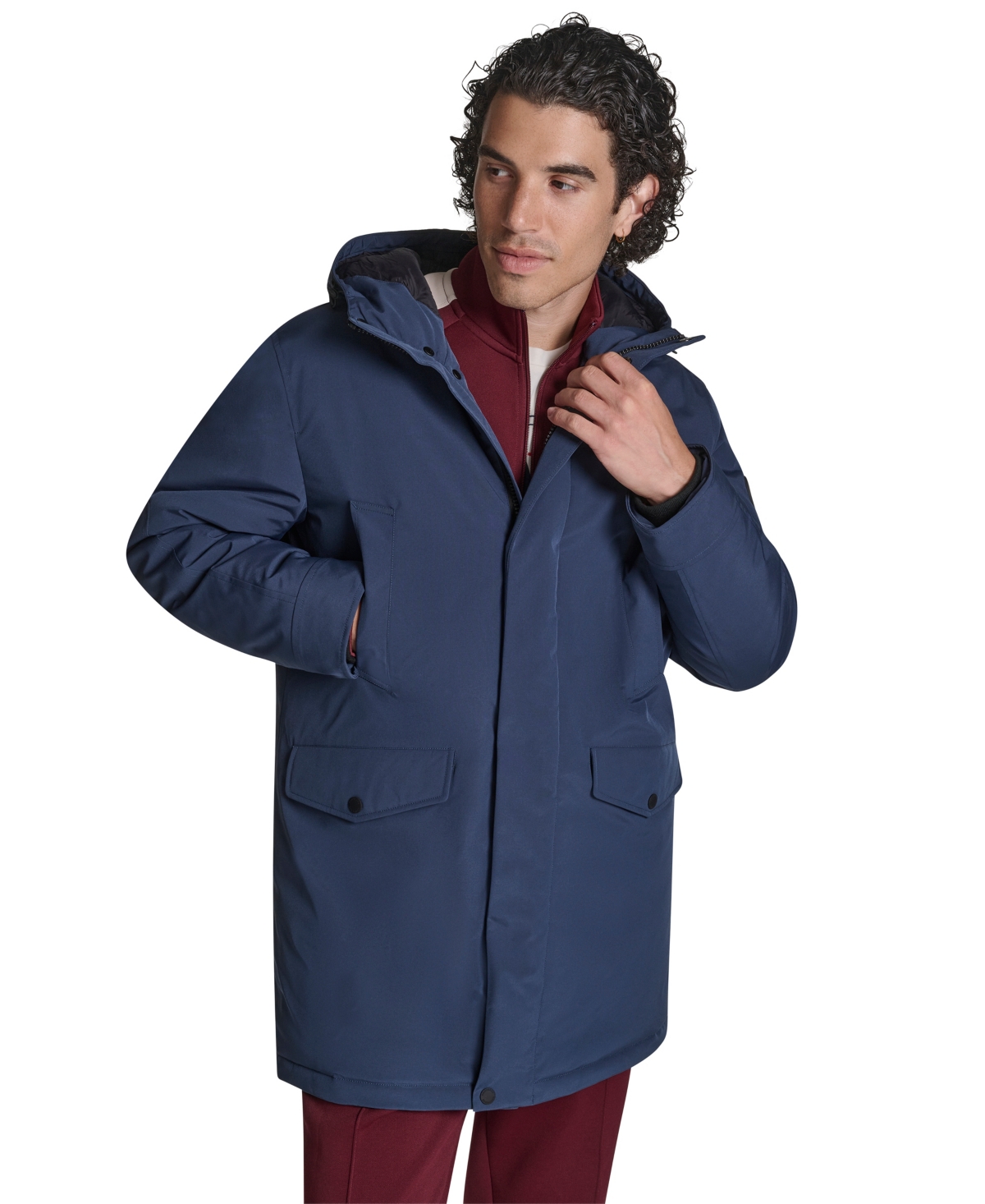 Click here for Converse Mens Urban Quilted Parka - Converse Navy prices