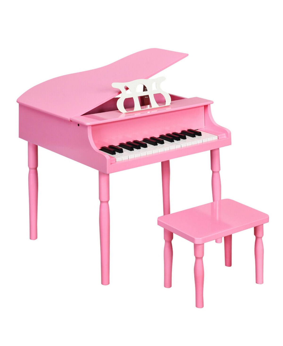 Click here for Sugift Pink 30-Key Wood Toy Kids Grand Piano with... prices