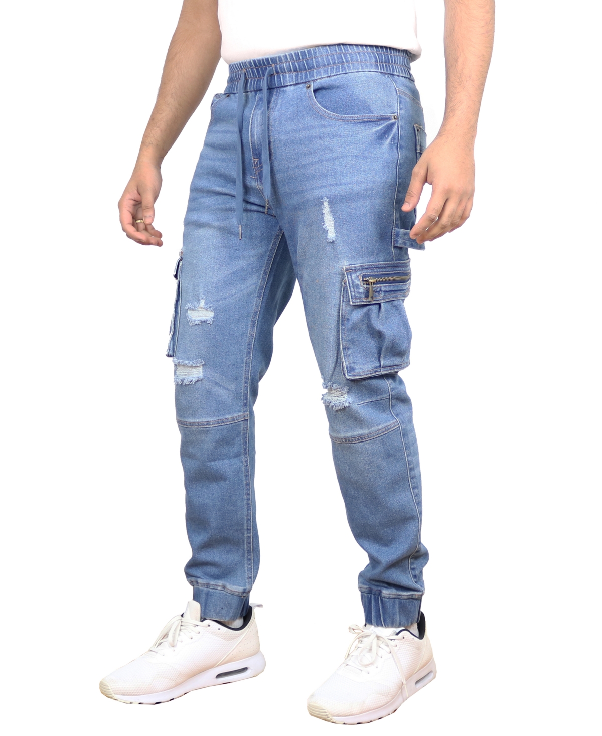 Click here for Blue Ice Mens Stretch Cargo Carpenter Jogger Slim-... prices