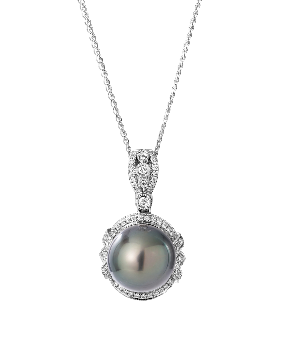 Click here for Macys Tahitian Cultivated Pearl (11mm) and Diamond... prices