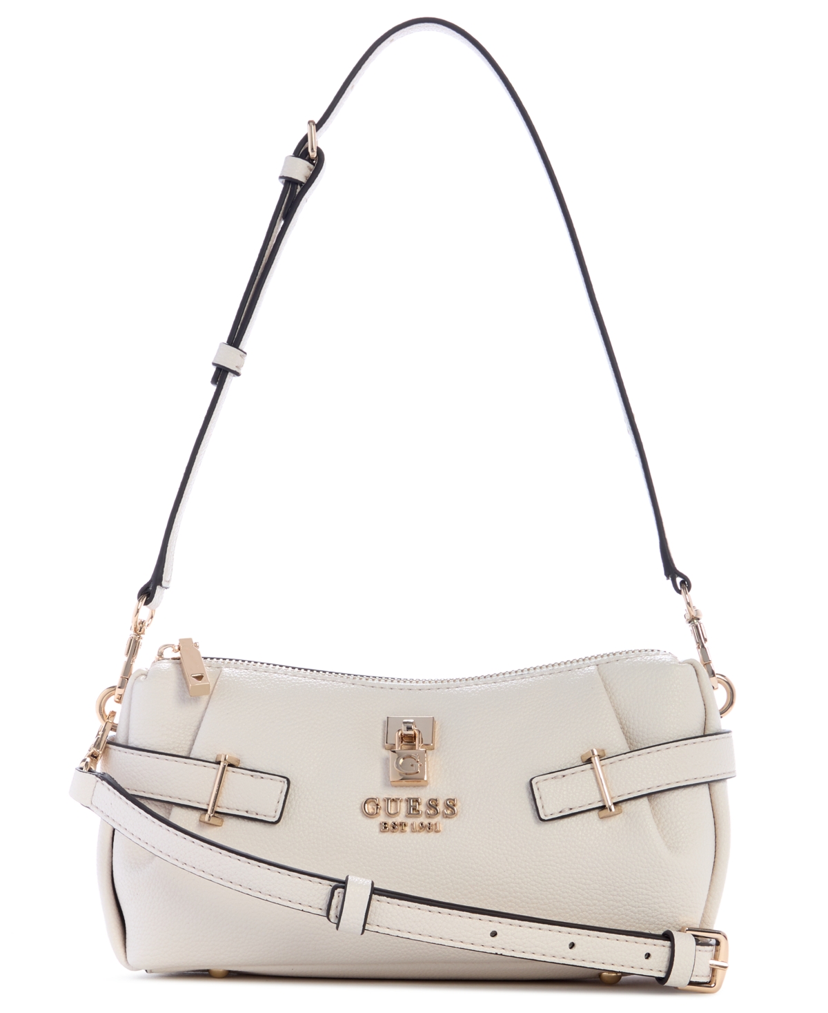 Click here for Guess Yesba Small Top Zip Shoulder Bag - Off White prices