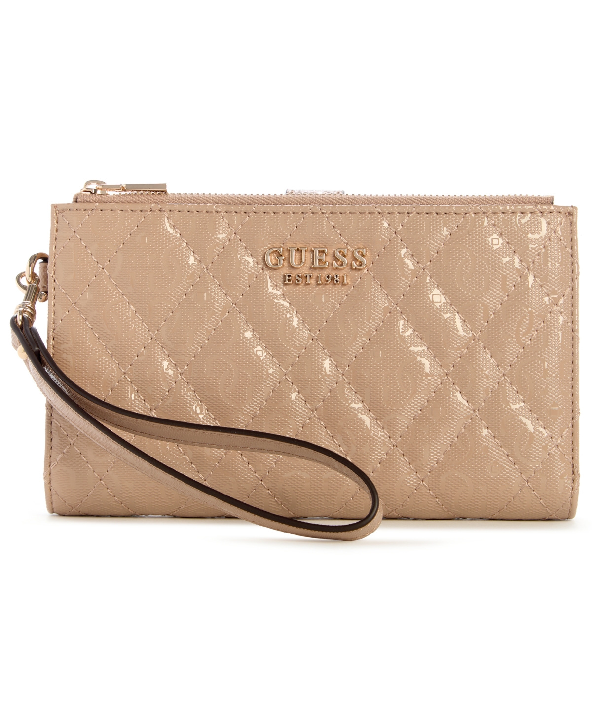 Click here for Guess Isemay Double Zip Organizer Wallet - Pale Mo... prices