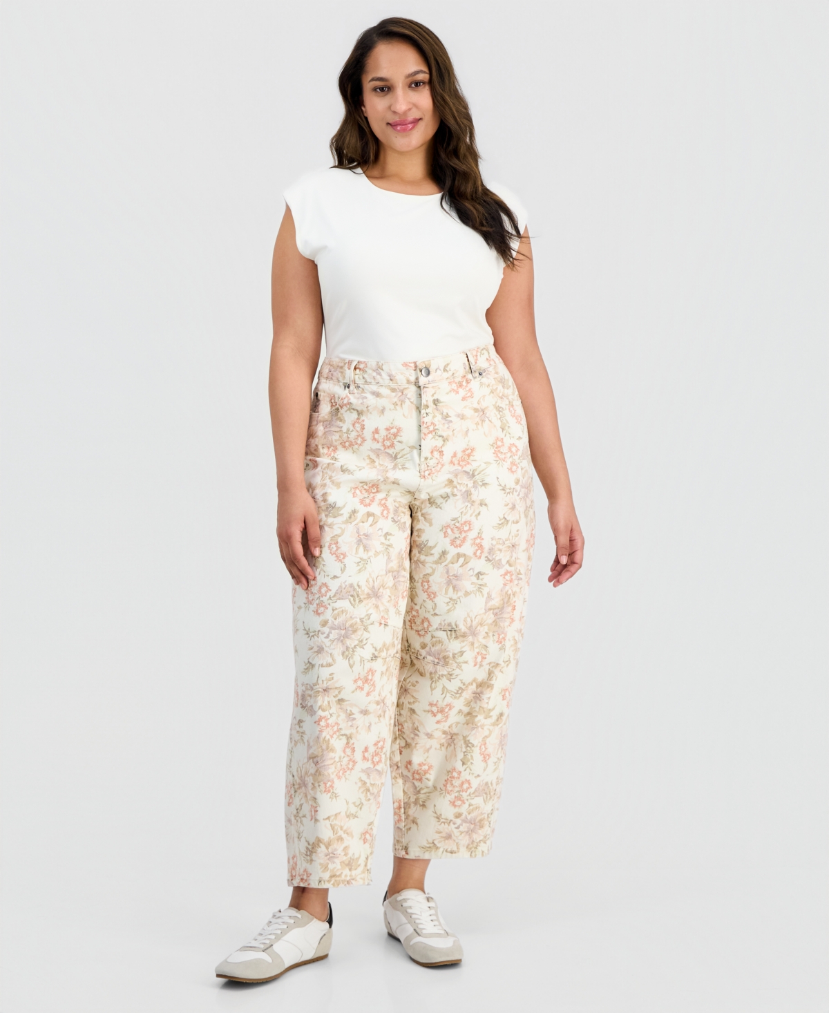 Click here for And Now This Trendy Plus Size High-Rise Floral-Pri... prices