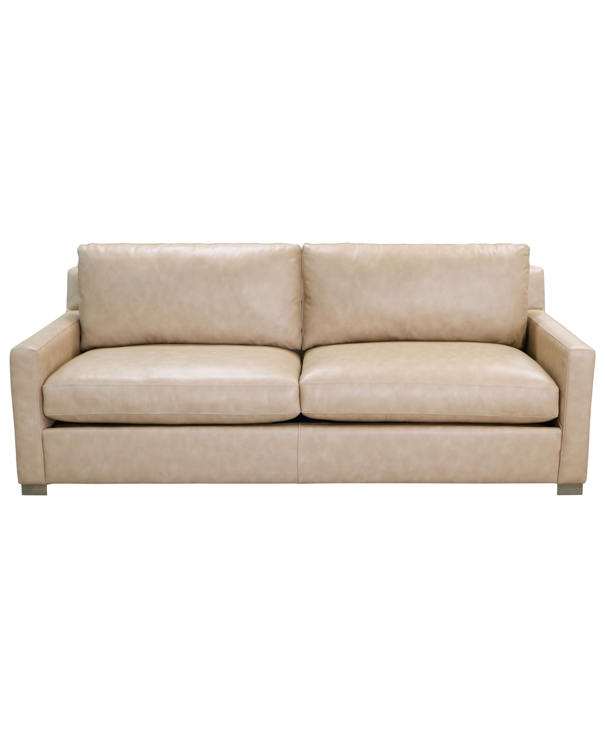Click here for Stacia 87 Leather Upholstery Sofa - Tan prices