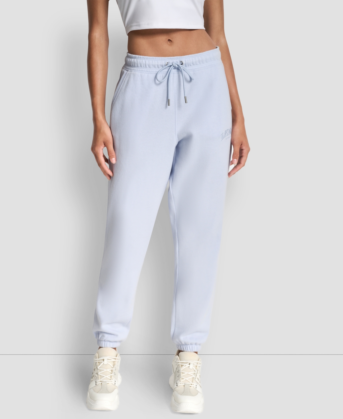 Click here for Dkny Womens Varsity Embroidered Logo Relaxed Pocke... prices