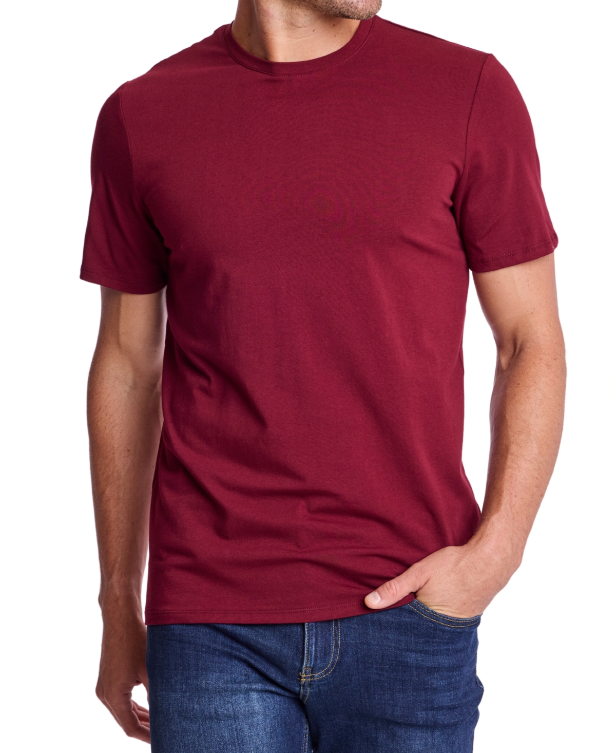 Click here for Paisley & Gray Mens Lucas Crewneck T-Shirt - Wine prices