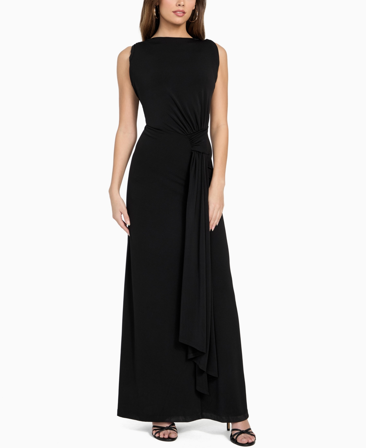 Click here for Guess Womens BoatÂ Neck Maxi Dress - Jet Black prices
