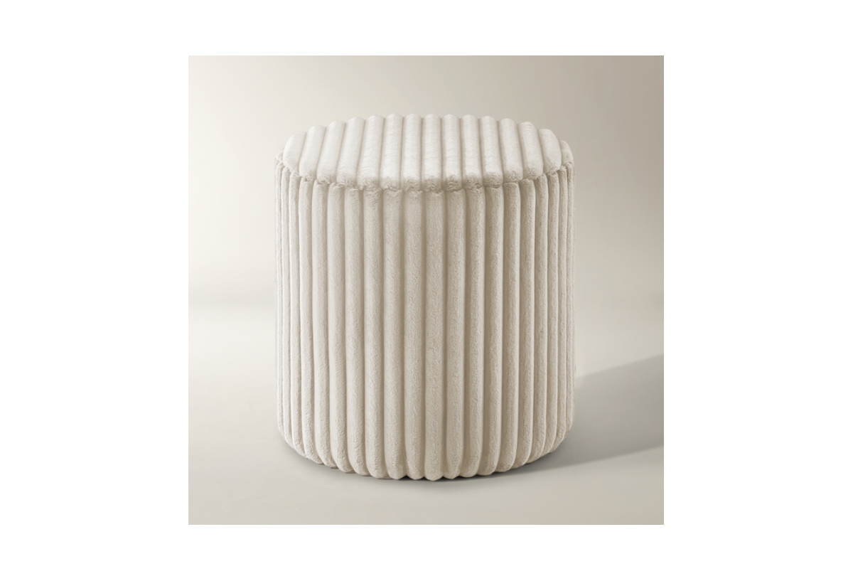 Click here for Fleece Stool - Grey - Ivory prices
