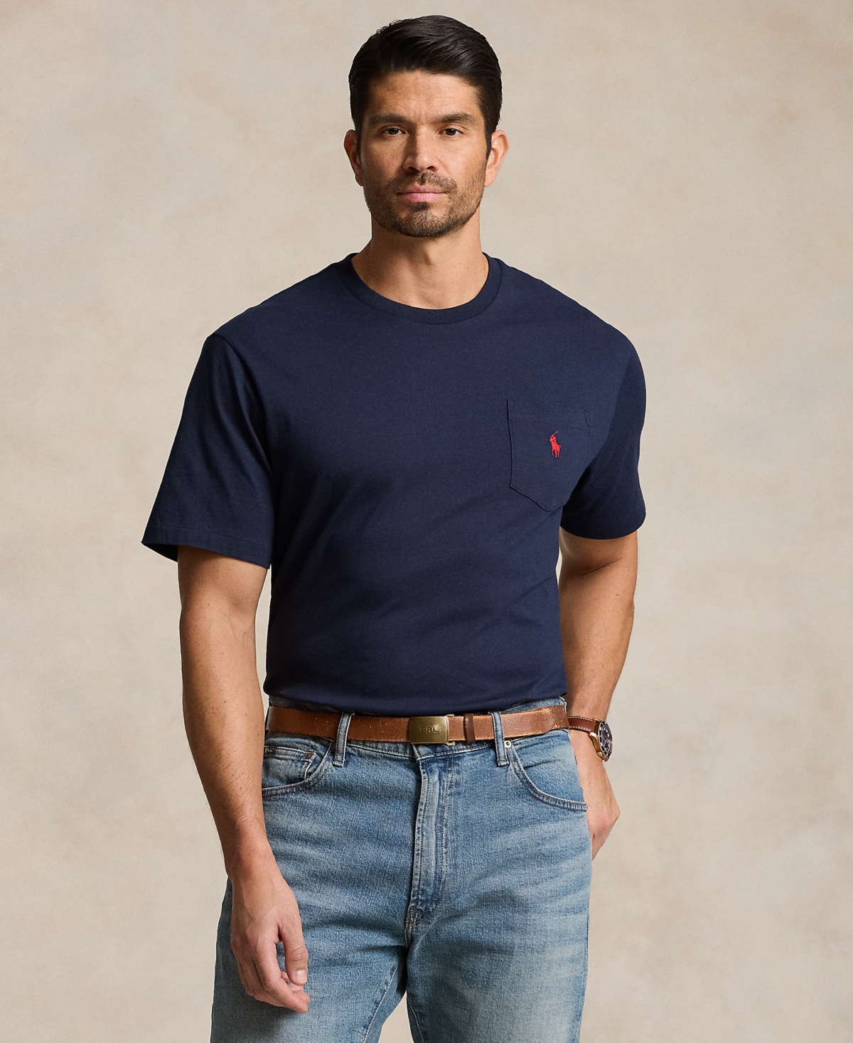 Click here for Polo Ralph Lauren Mens Big & Tall Crew-Neck Pocket... prices