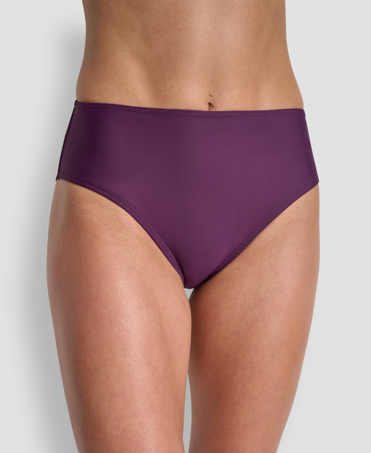 Dkny Womens Classic Mid Rise Bikini Bottoms - Port