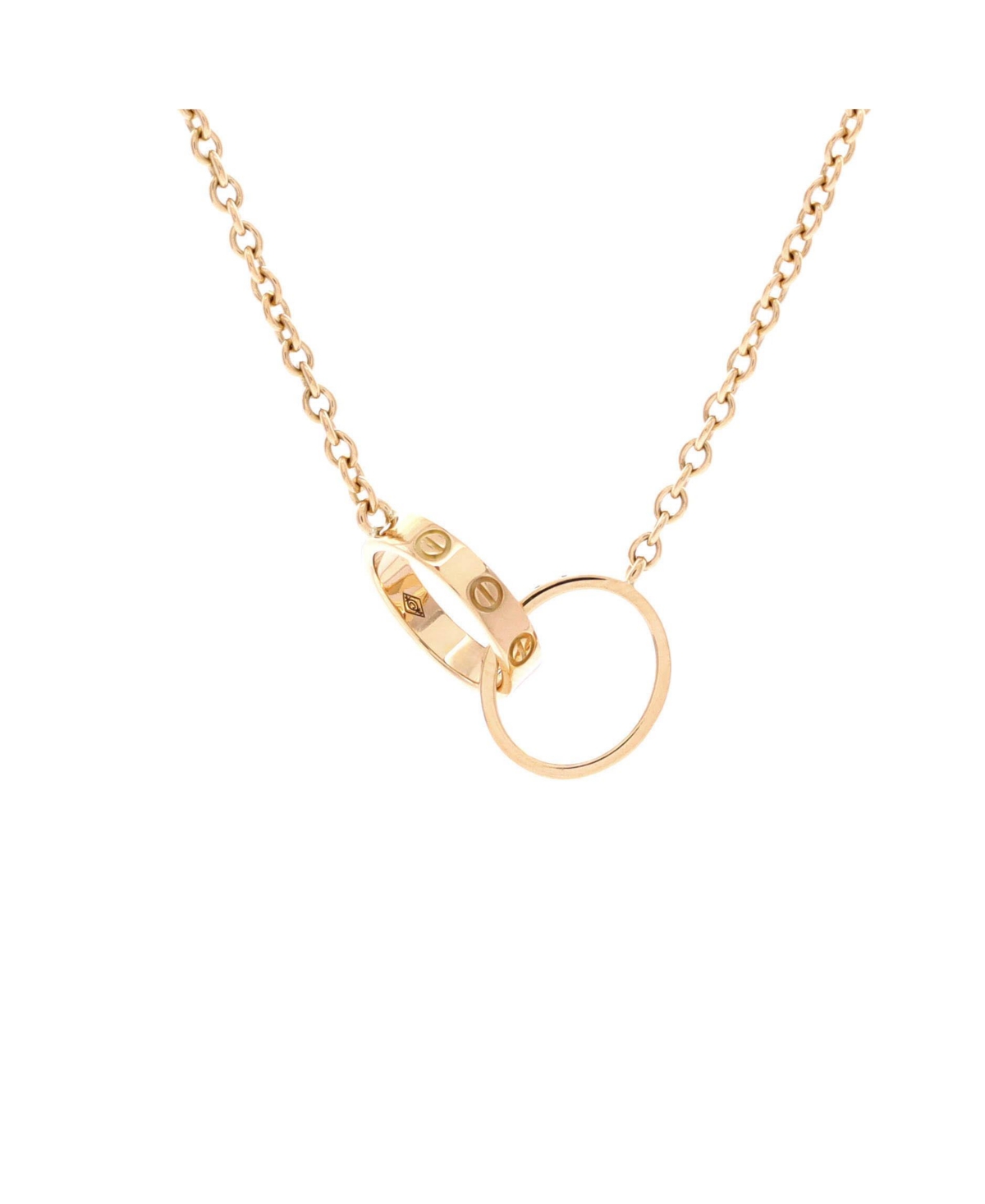 Click here for Pre-Owned Cartier Love Interlocking Necklace - 18k... prices