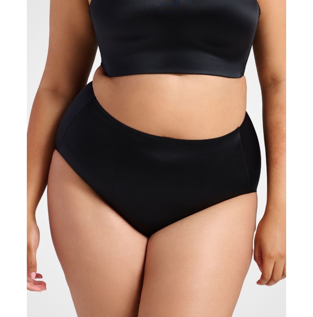 Click here for Siella Womens Full Coverage High Waist Smooth Sati... prices