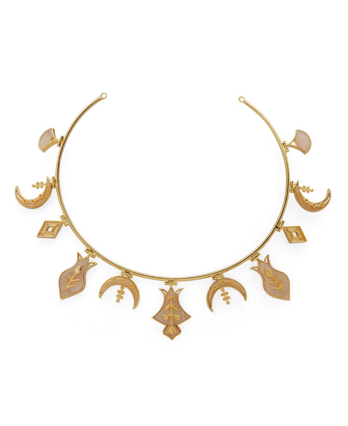 Click here for Dhwani Bansal Hamsa Necklace - 22k gold plated prices