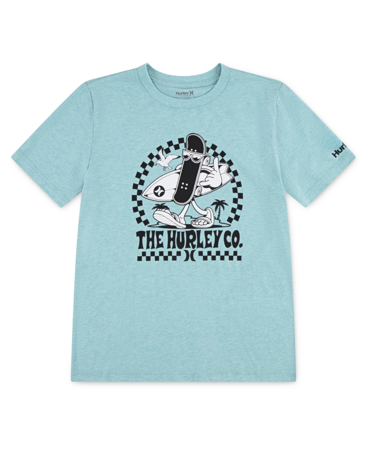 Click here for Hurley Big Boys Raddie T-Shirt - Aquatic Heather prices