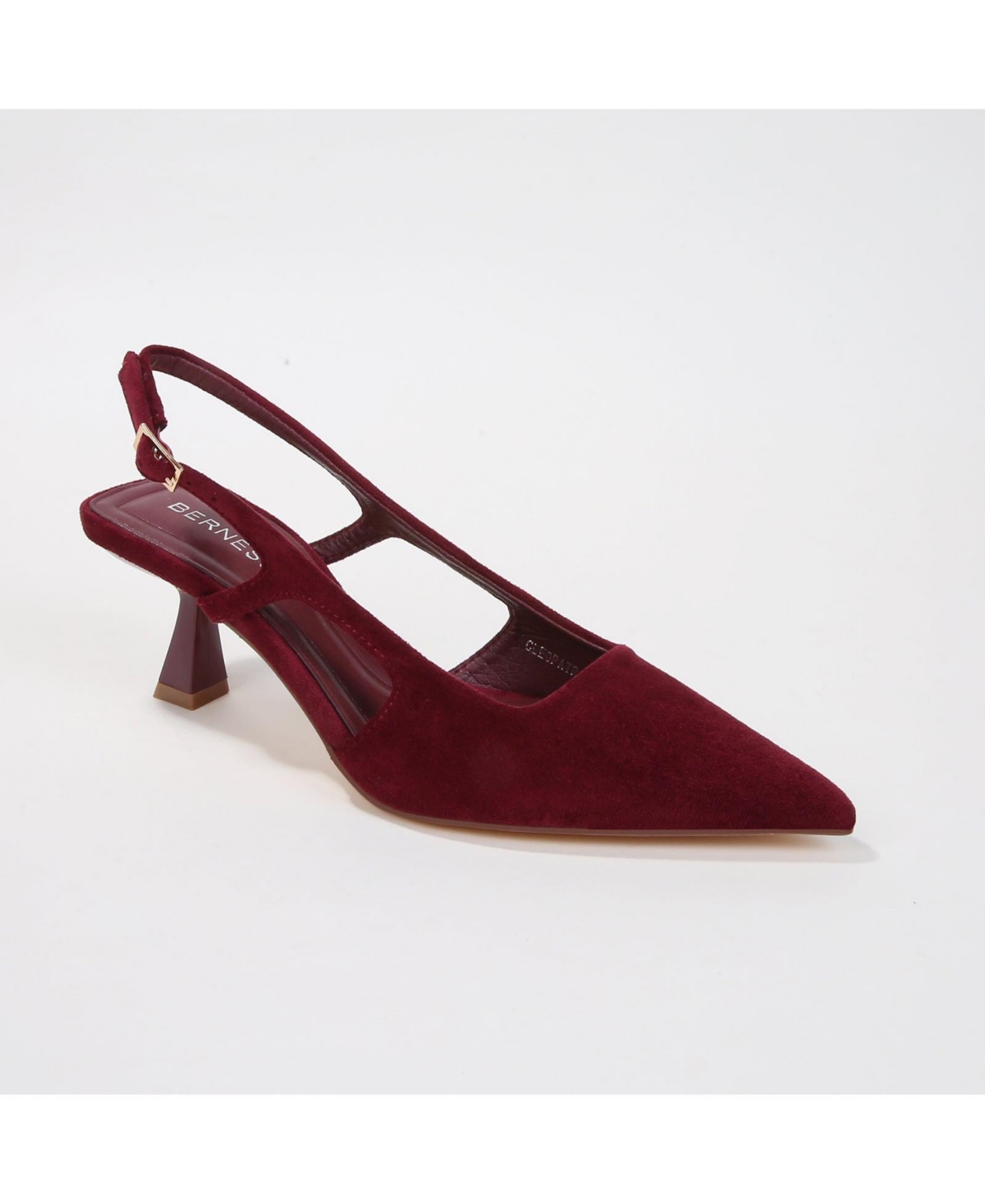 Click here for Berness Cleopatra Faux Suede Slingback Kitten Heel... prices