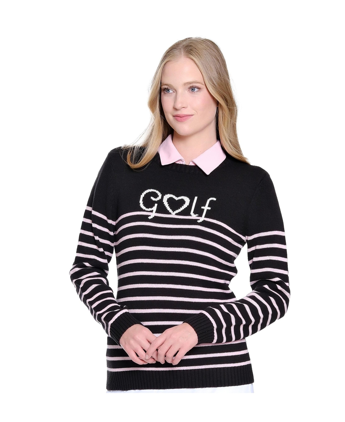 Click here for Sport Haley Womens I Love Golf Sweater 2 - Black prices
