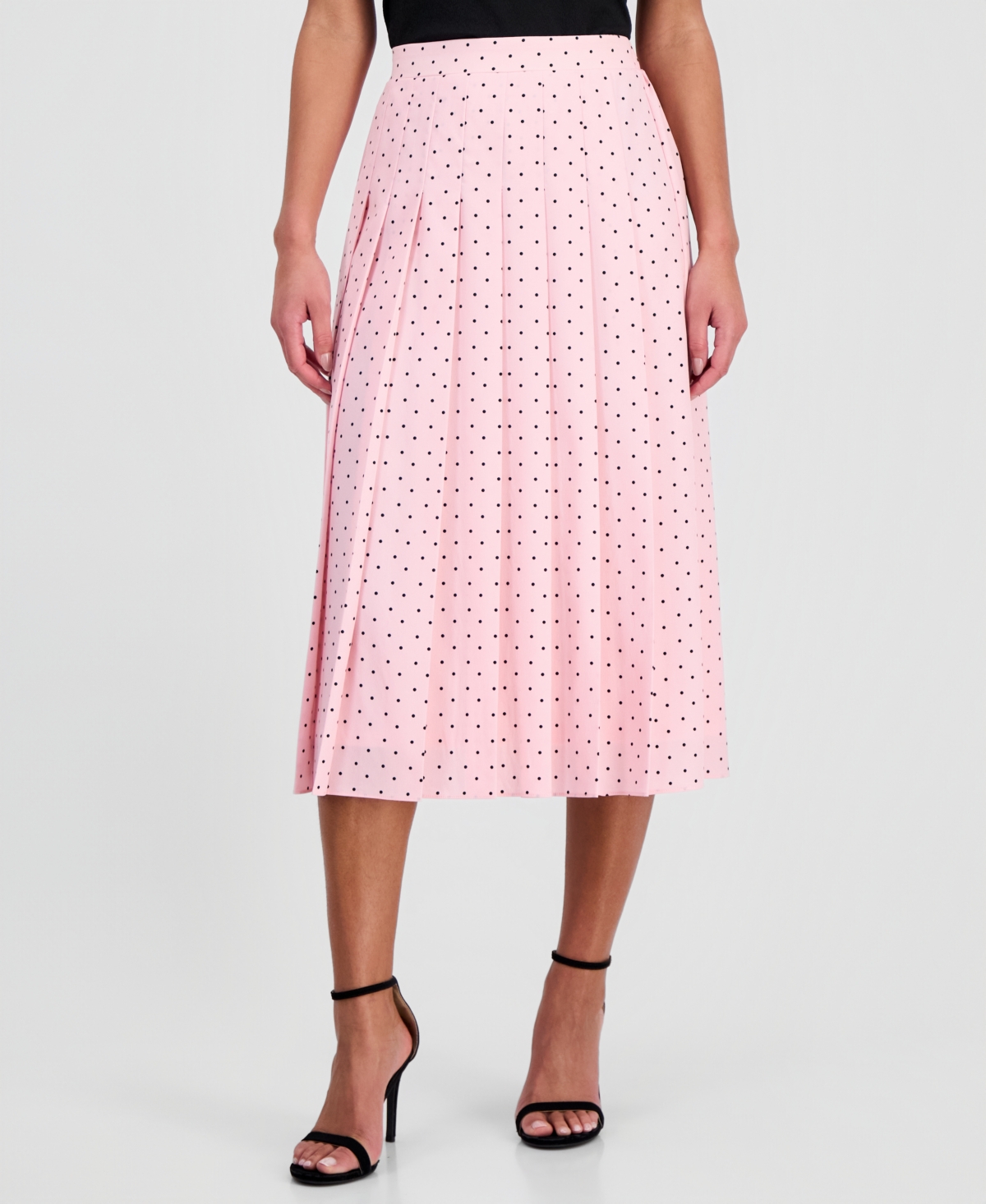 Click here for Kasper Womens Printed Pleated-Front Midi Skirt  Re... prices
