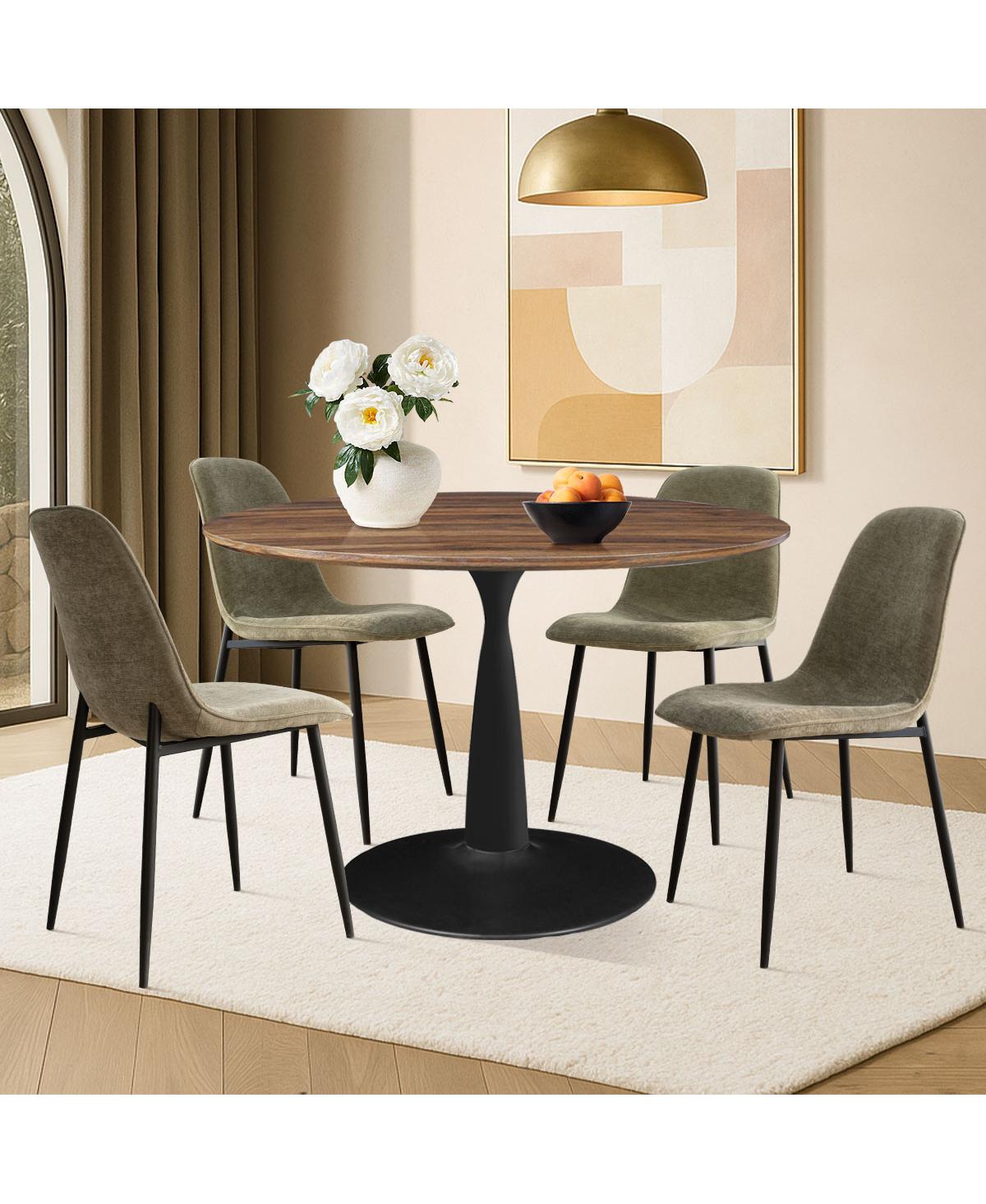 Click here for Maison Boucle 5-Piece Round Dining Table Set with... prices